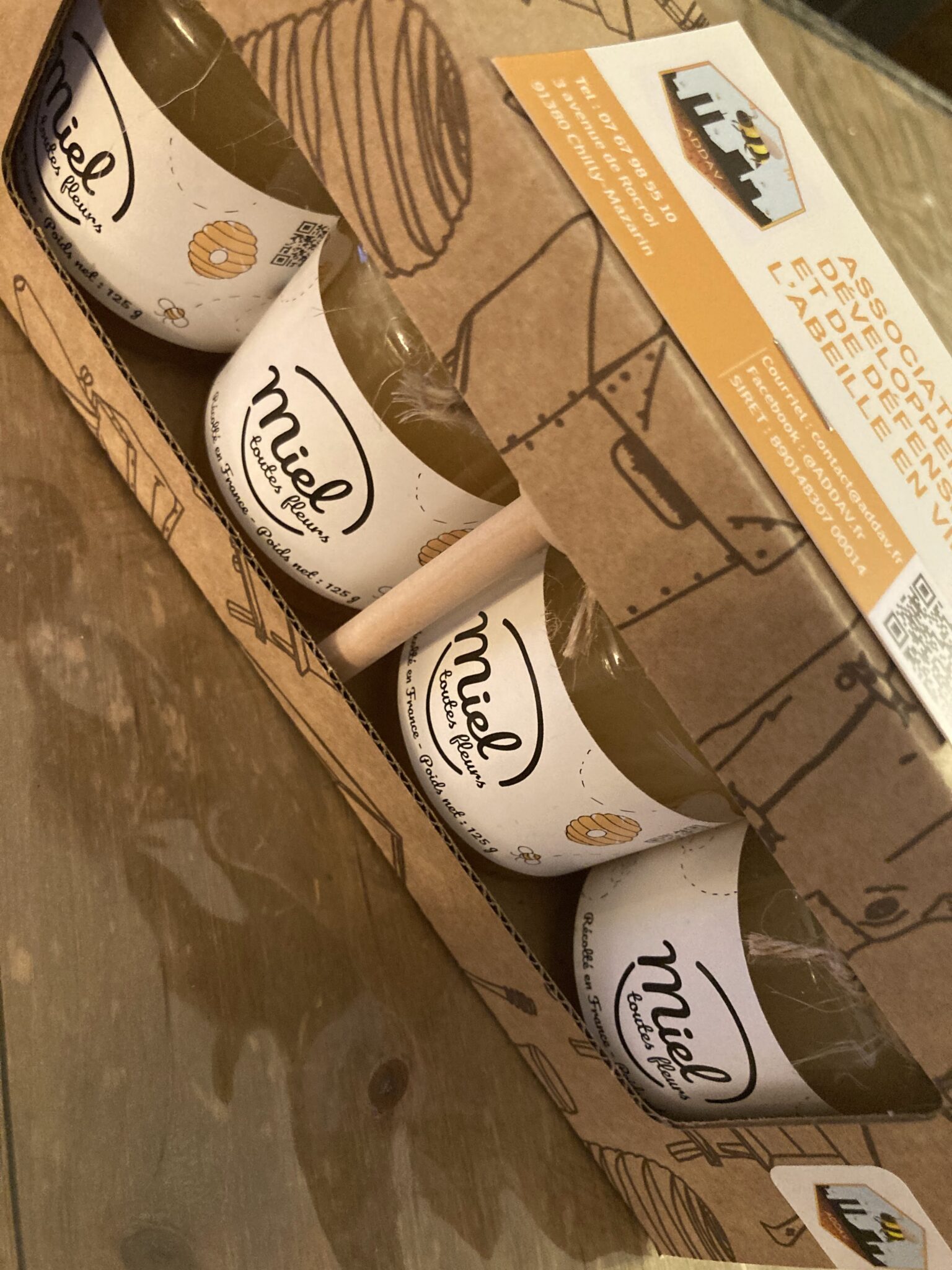 Coffret pot de miel 4x125 grammes - Addav - Association de ...